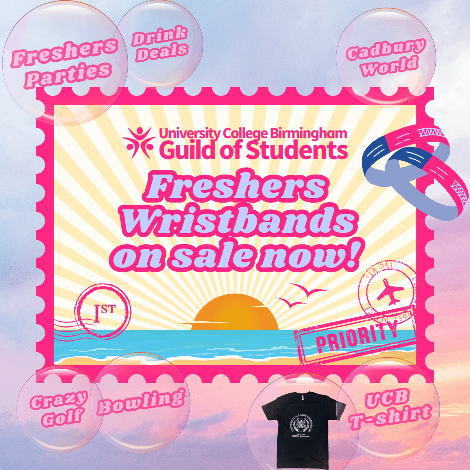 Freshers 2025 Events Calendar – UCB Guild of Students